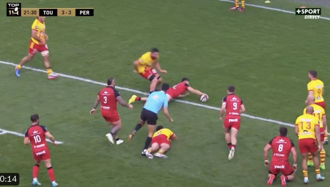 VIDEO : L’essai de Gaël Dréan contre Perpignan - Blog RCT