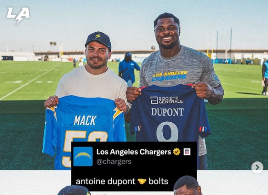 Antoine Dupont impressionne les joueurs de football Américain ! – Blog RCT