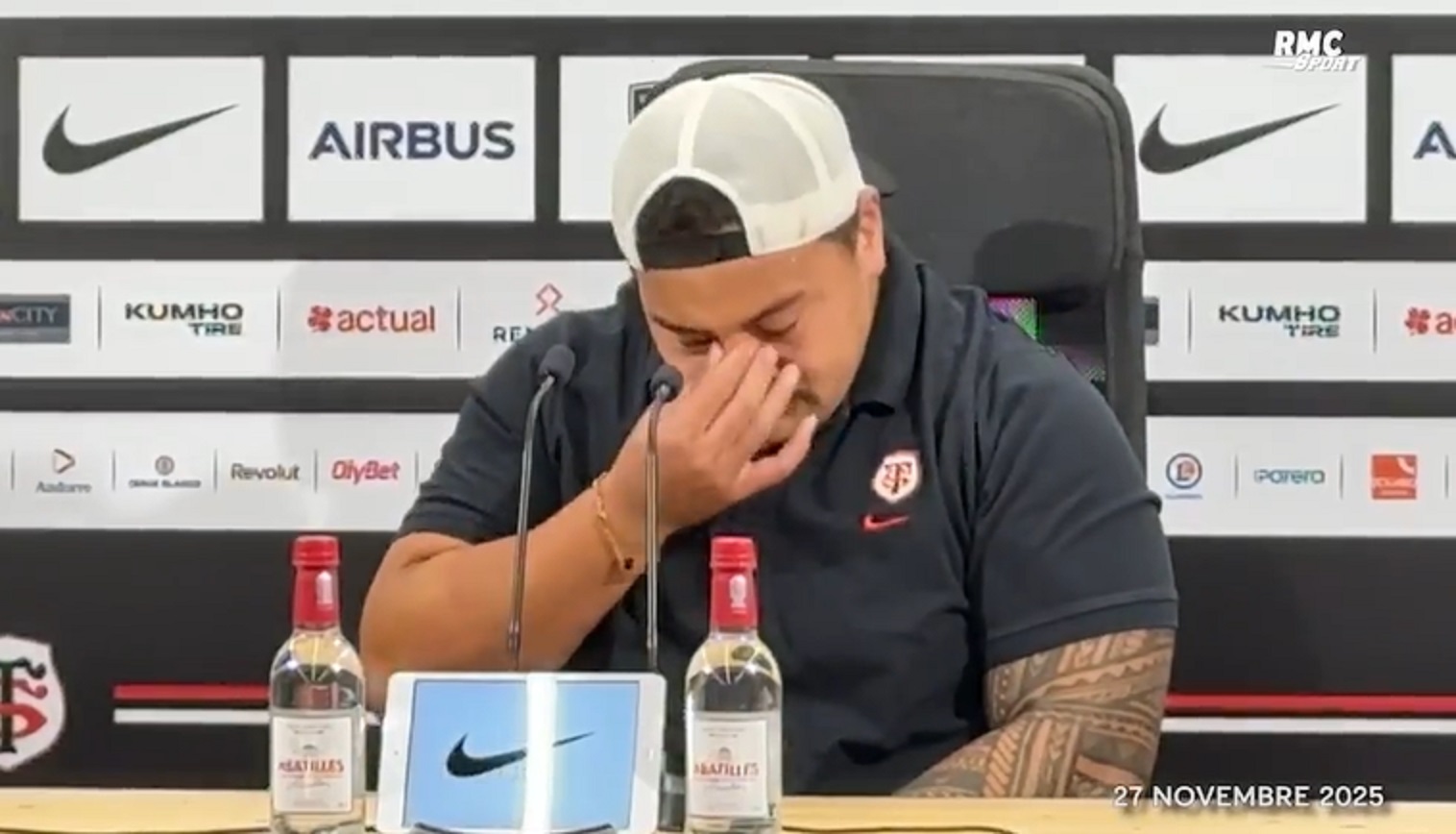 David Ainu’u fond en larme en pleine conférence de presse ! - Blog RCT