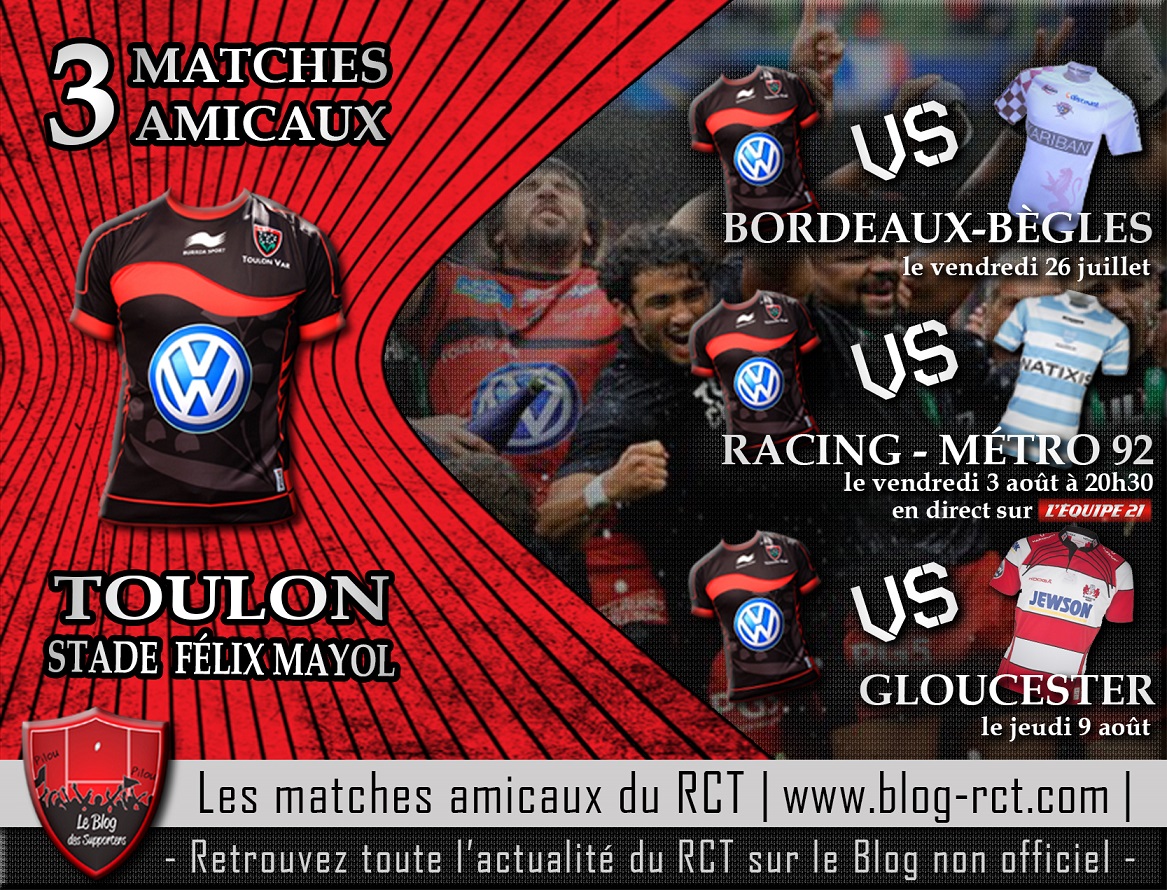 Un match amical du RCT diffusé sur L'équipe 21 - Blog RCT