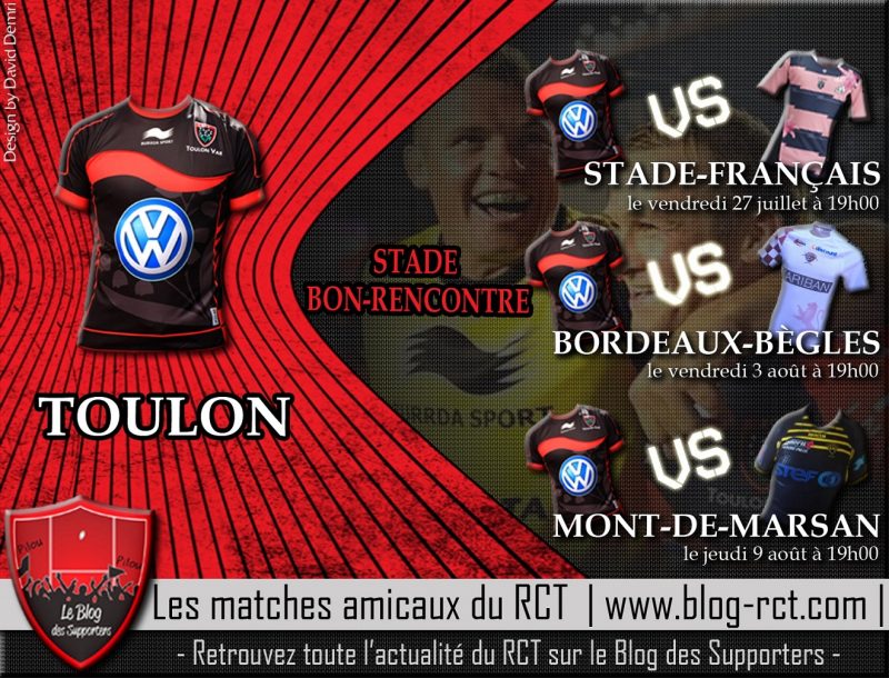 Matches amicaux RCT: Encore des places disponibles ! - Blog RCT