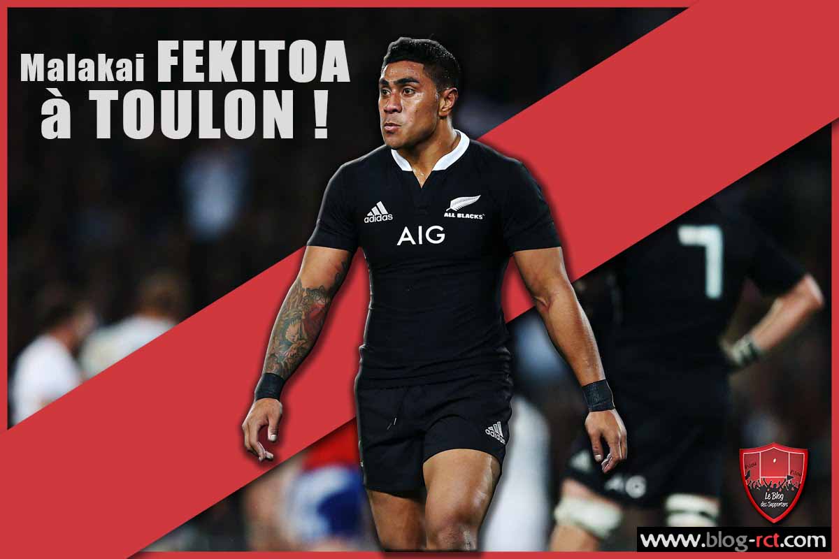 Le All-Black Malakai Fekitoa va rejoindre le Rugby Club Toulonnais ...
