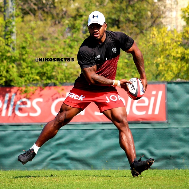 Photo: Josua Tuisova à l'entraînement avec le Rugby Club Toulonnais ...