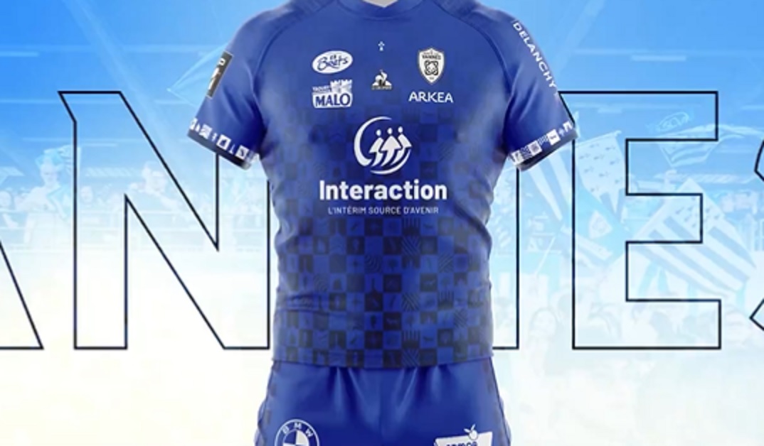 Vannes dévoile son maillot pour le Top 14 ! - Blog RCT